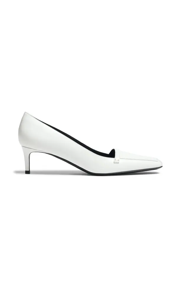 Khaite Celia Leather Pumps - White