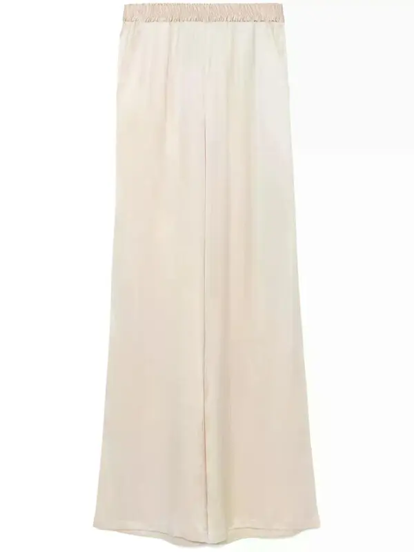 Eleventy Plain Silk Trousers - Neutrals