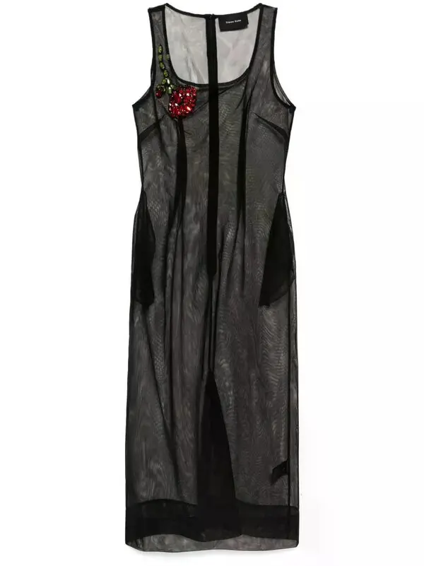 Simone Rocha Square-neck Midi Dress