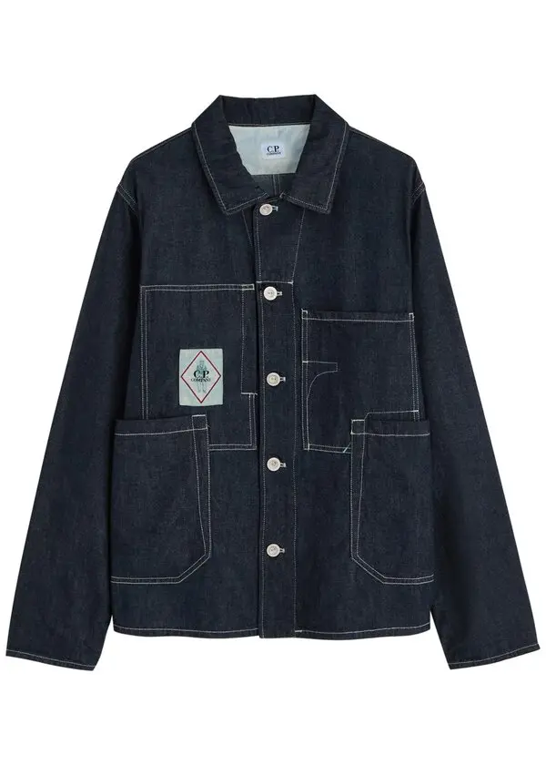 C.P. COMPANY Logo Jacket - Denim