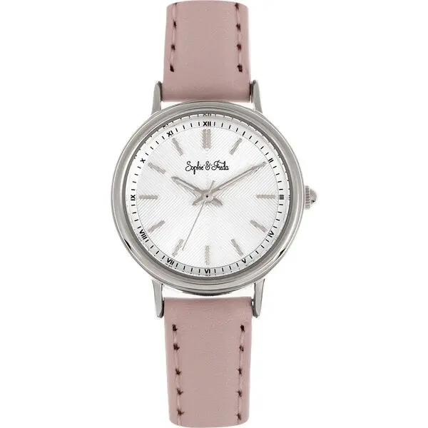 SOPHIE AND FREDA Berlin Leather-band Watch - Light Pink