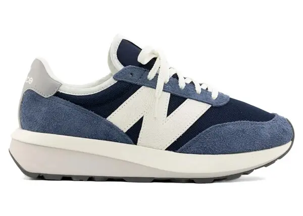 NEW BALANCE 370 Sneakers - Navy Blue/white
