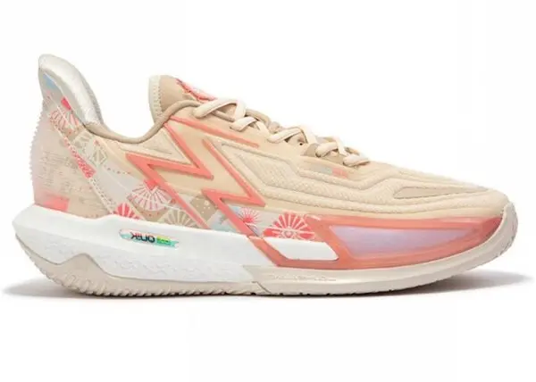 361 DEGREES Big3 4.0 Quick Pro Qiluo Sneakers - Beige/pink/white