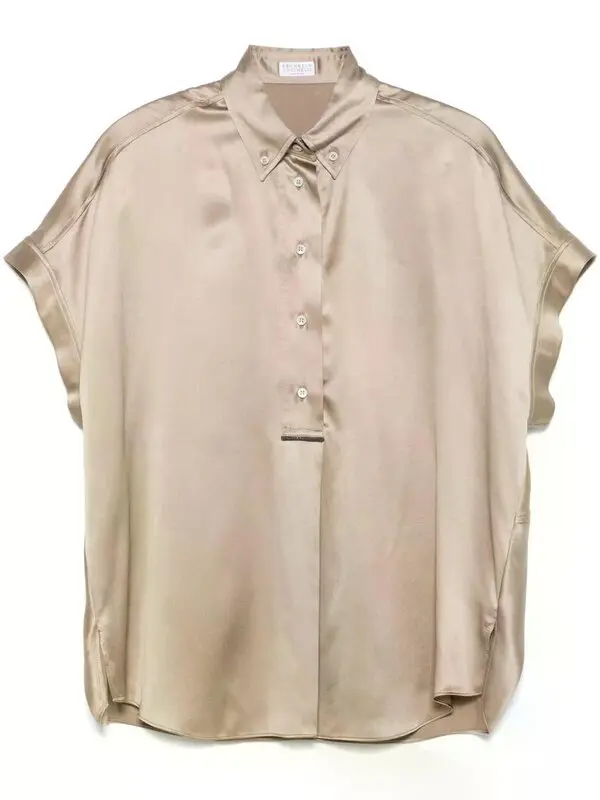 Brunello Cucinelli Satin Blouse
