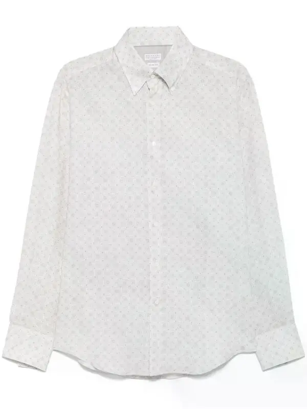 Brunello Cucinelli Patterned Shirt