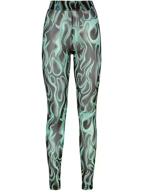 Philipp Plein Flame Leggings - Black