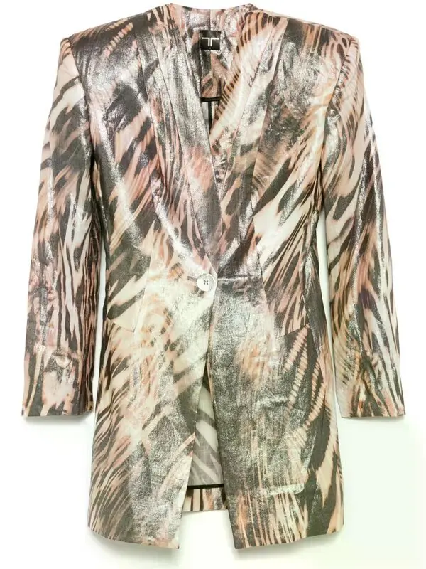 TESSITURA BODY COUTURE Zebra-print Blazer