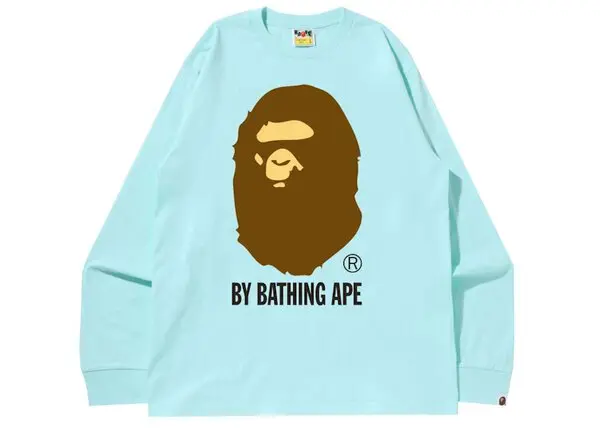 BAPE By Bathing Ape Long Sleeve Tee Shirt - Sax