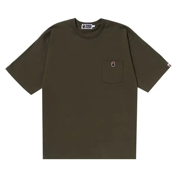 BAPE Ape Head One Point Relaxed Fit Pocket Tee 'olive Drab - Green