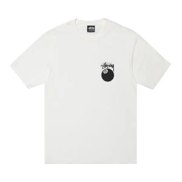StÜssy 8 Ball Tee 'natural - White