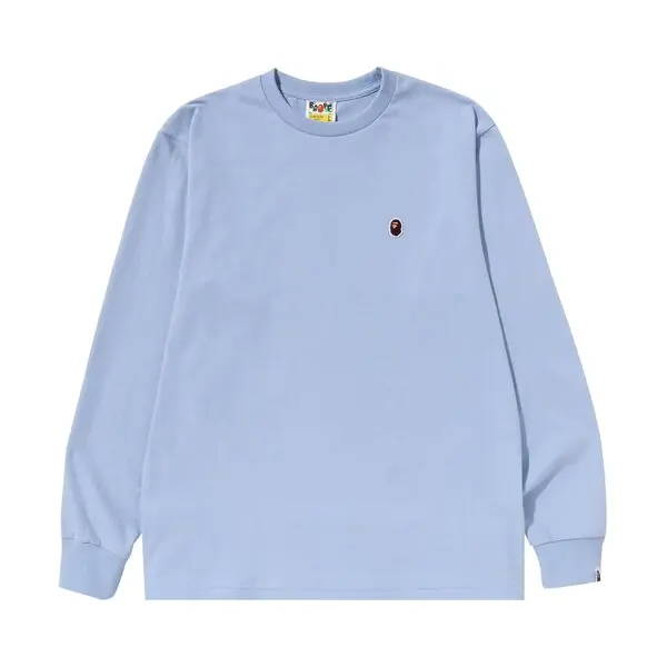 BAPE Ape Head One Point Long-sleeve Tee 'sax - Teal