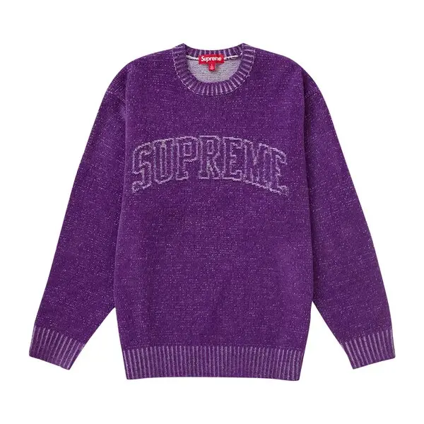 Supreme Contrast Arc Sweater - Purple