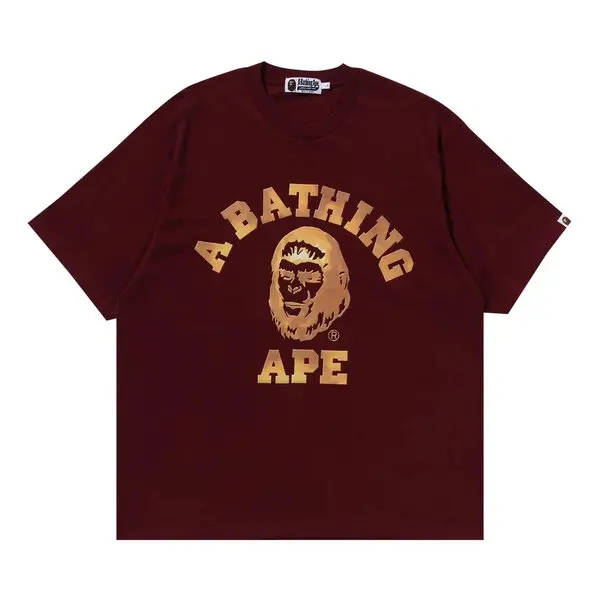 BAPE College Graphic Tee - Red