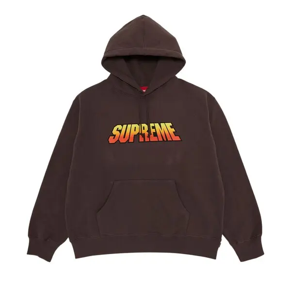 Supreme Gradient Hooded Sweatshirt - Brown