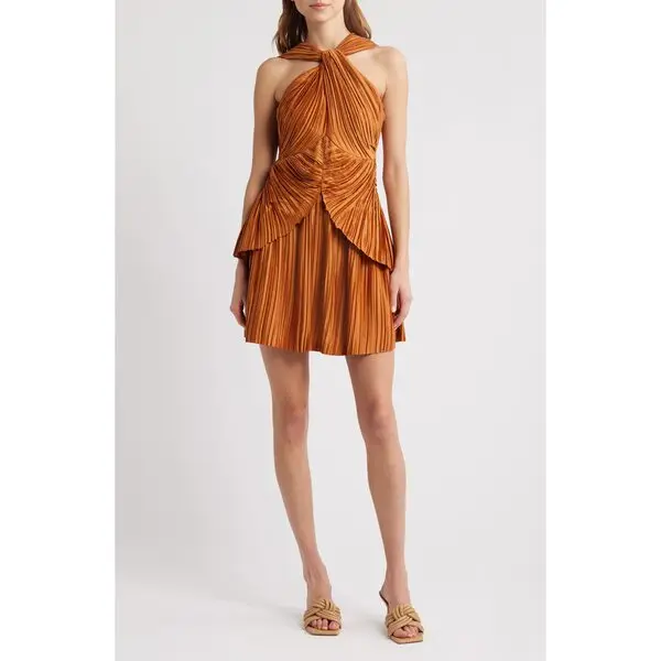Cult Gaia Sofila Pleated Mini Dress
