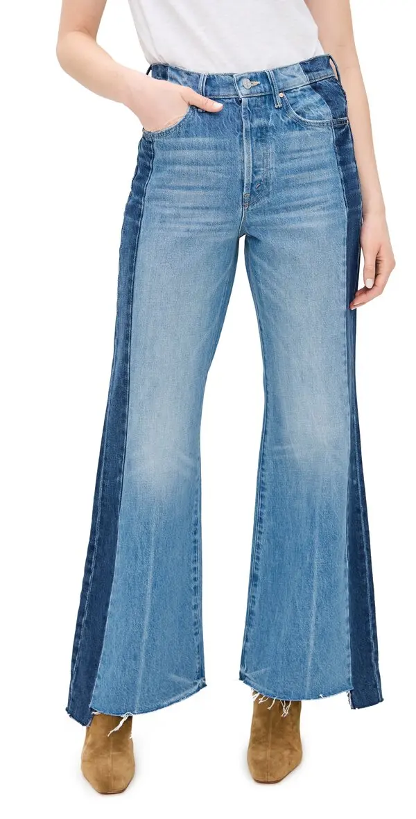 MOTHER The Tux Sidestepper Sneak Fray Jeans