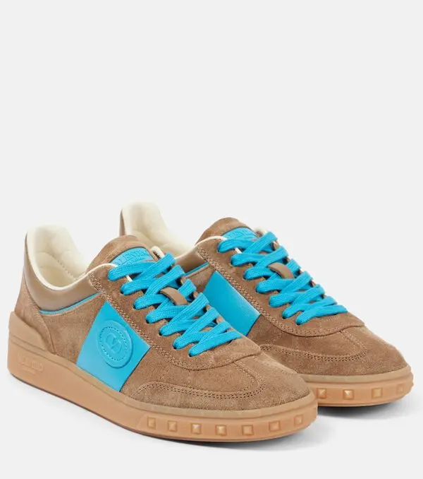 Valentino Garavani Upvillage Suede Sneakers - Brown