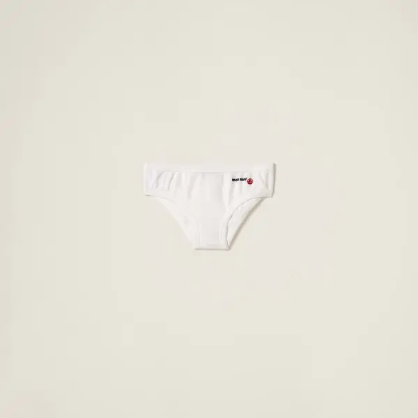 Miu Miu Petit Bateau X Stretch Jersey Briefs