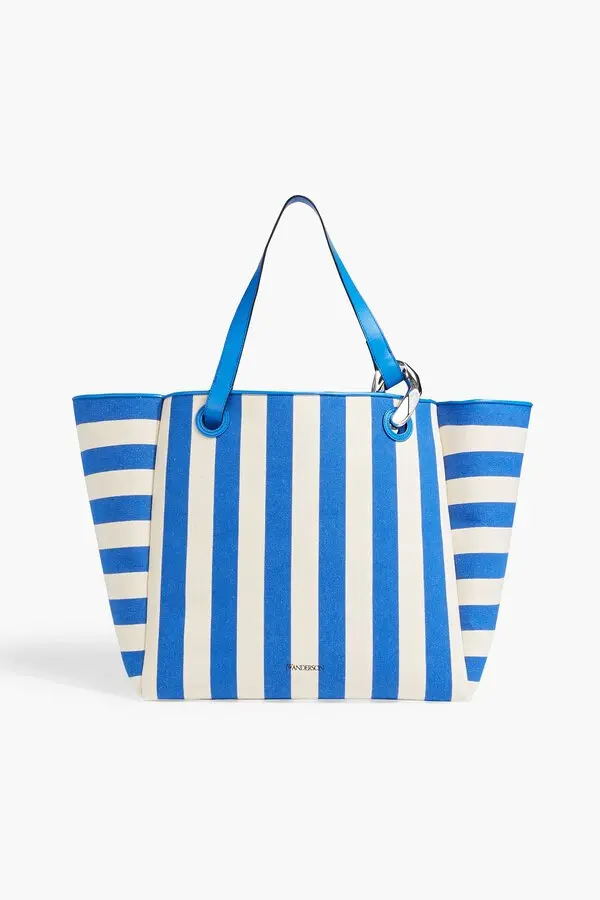 JW Anderson Large Striped Canvas Tote