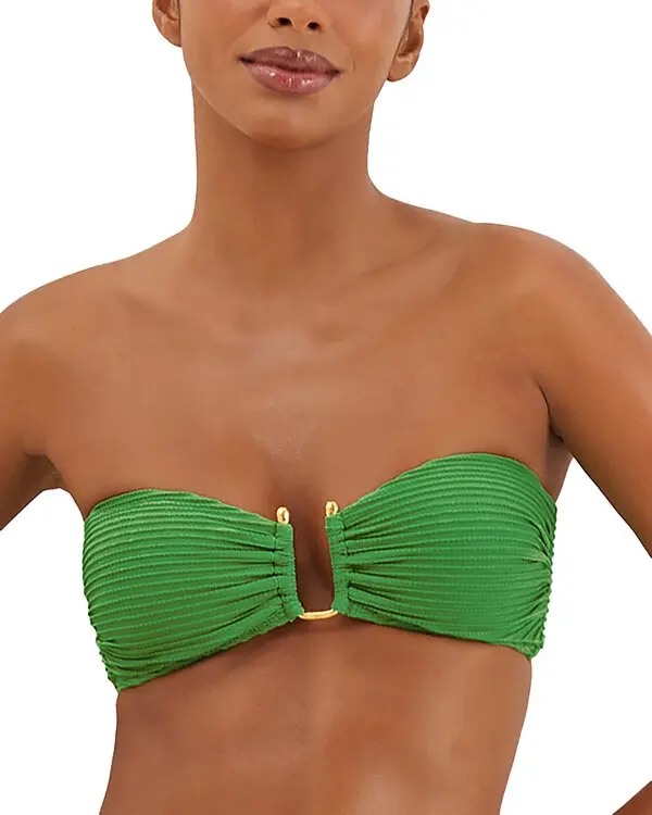 VIX PAULA HERMANNY Jill Bandeau Bikini Top - Green