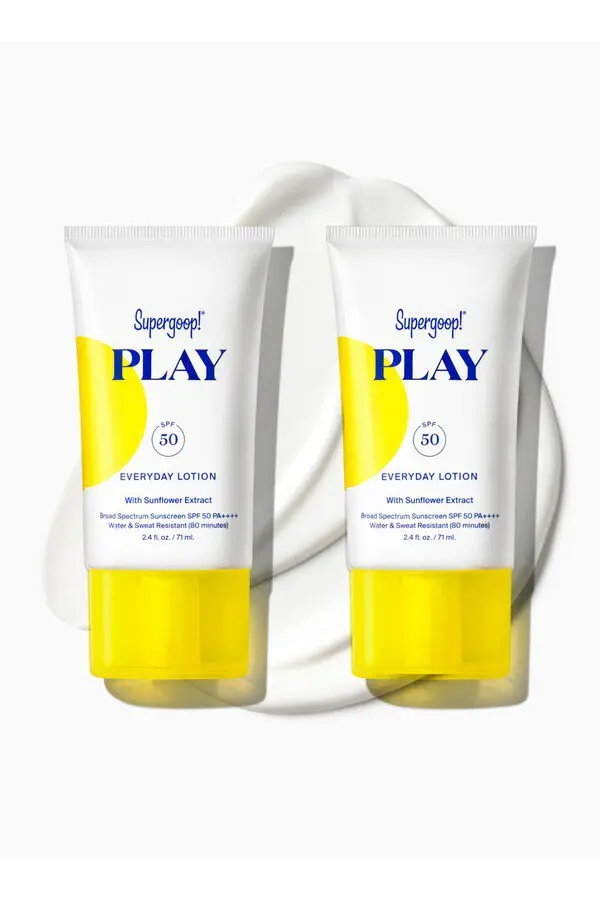 SUPERGOOP Play Everyday Lotion Spf 50 2 Pack - Natural