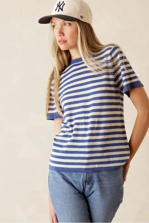 27 Miles Malibu Janine Crewneck Cashmere Tee