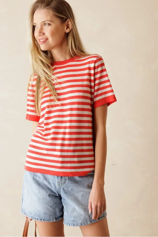 27 Miles Malibu Janine Crewneck Cashmere Tee