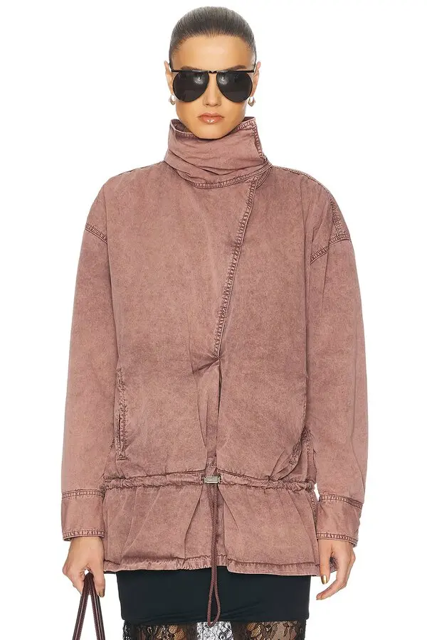 Attico Bomber Jacket - Washed Mauve
