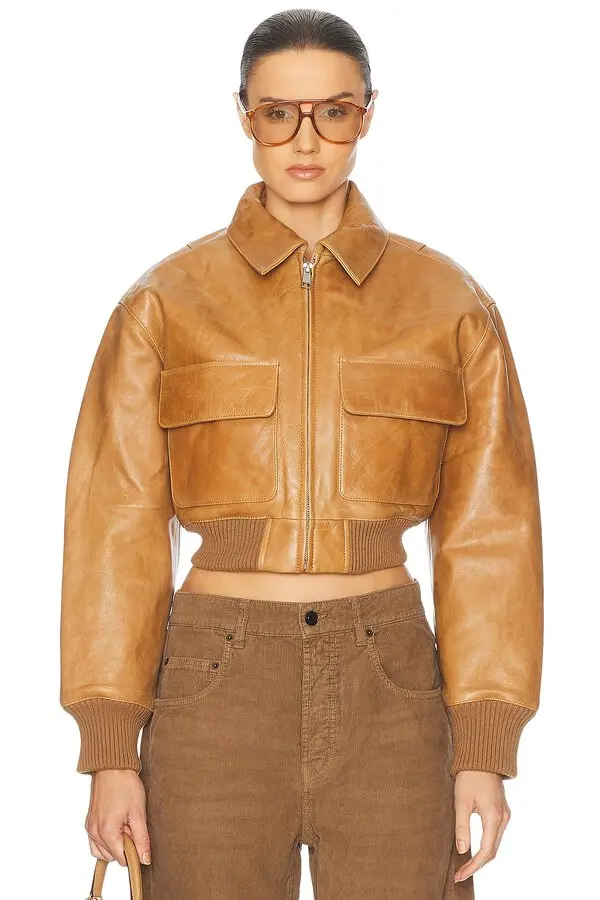 HELSA The Leather Bomber Jacket