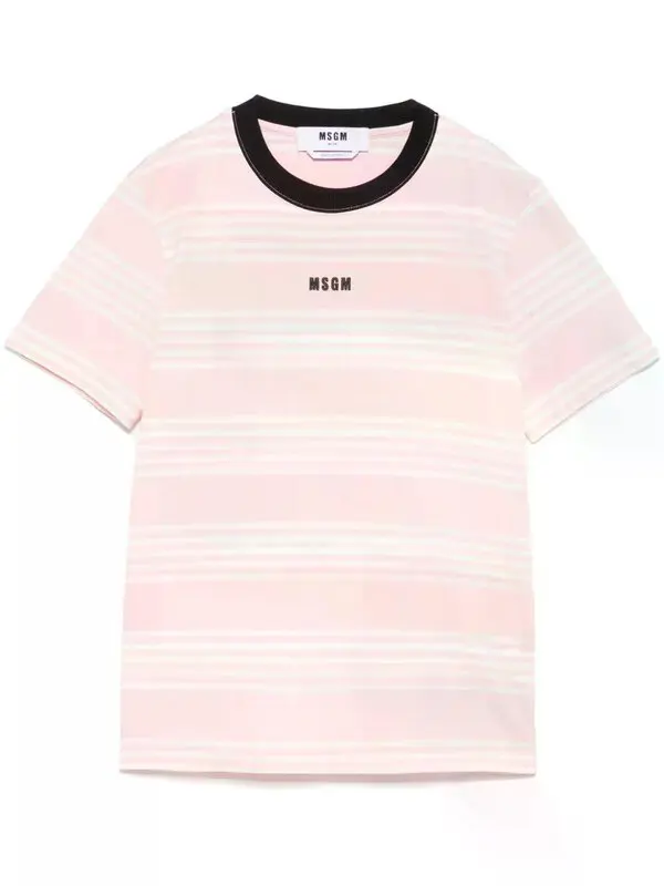 MSGM Striped T-shirt - Pink