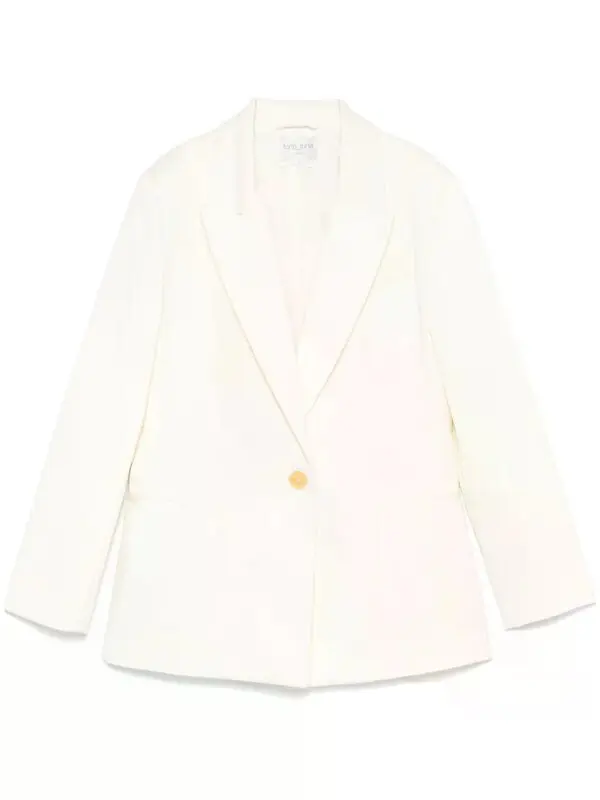 FORTE_FORTE Cotton Blazer - Neutrals
