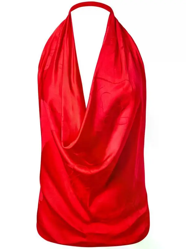 Alejandra Alonso Rojas Draped Silk Top