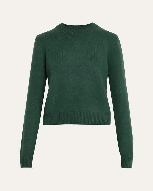 Sprwmn Cashmere Crewneck Pullover - Emerald