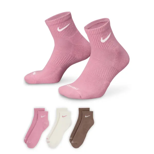 Nike Everyday Plus Cushioned Training Ankle Socks - Multicolor
