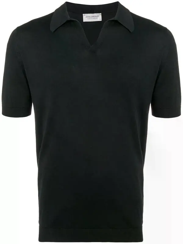 John Smedley Open-collar Polo Shirt