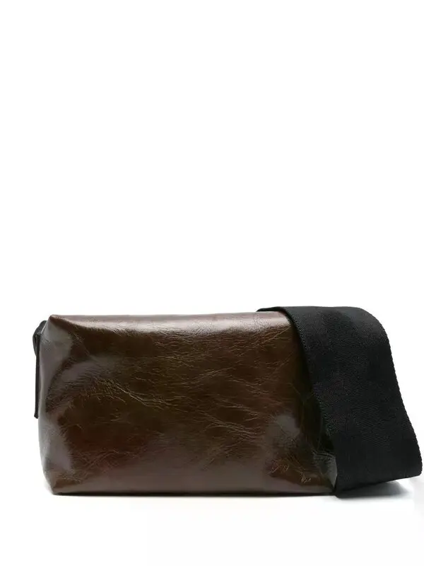 UMA WANG Medium Leather Shoulder Bag - Brown