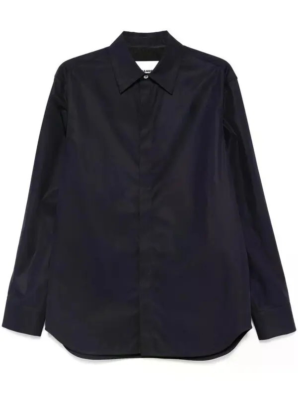 JIL SANDER Organic Cotton Shirt - Blue