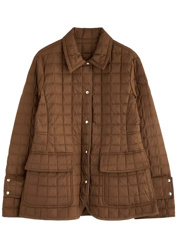 Moncler Epinal Quilted Shell Jacket - Brown