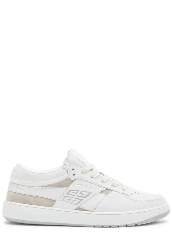 Givenchy G Move Panelled Leather Sneakers - White