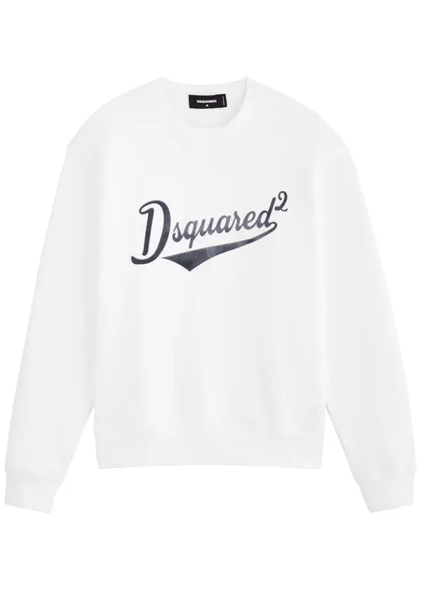 Dsquared2 Cotton Logo Sweatshirt - White
