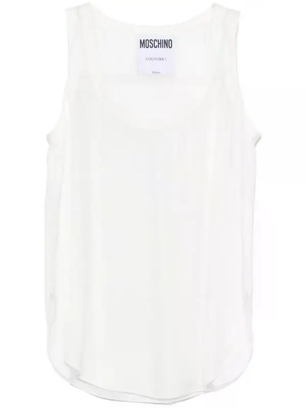 Moschino Logo-embroidered Tank Top