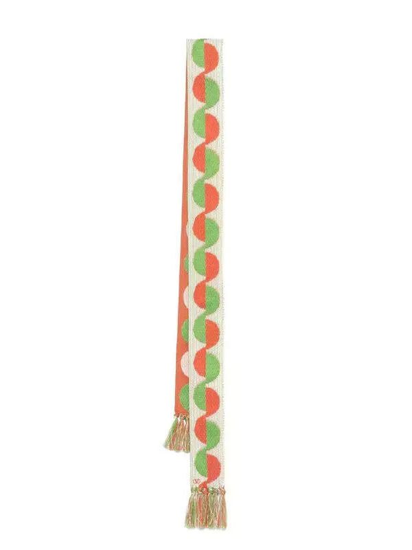 Valentino Garavani Pattern-jacquard Scarf - Green