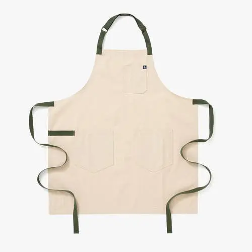 HEDLEY & BENNETT The Essential Apron White - Sage