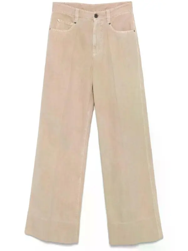 Brunello Cucinelli Pressed-crease Wide-leg Trousers