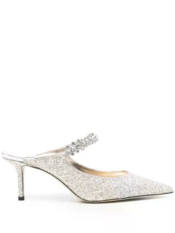 JIMMY CHOO 65mm Bing Mules - Neutrals