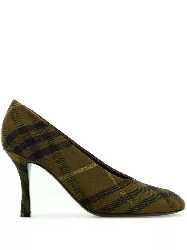 Burberry 80mm Check-print Pumps