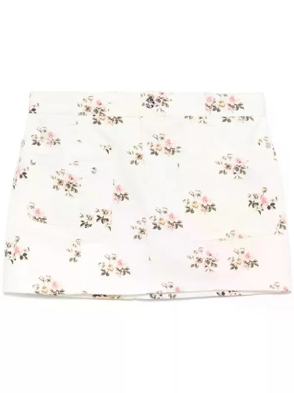 Blumarine Floral-print Mini Skirt