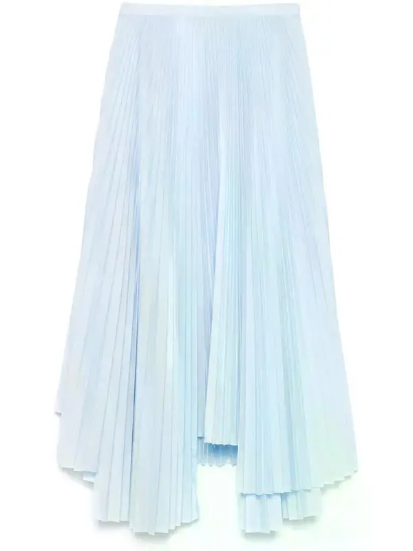 Plan C Pleated Maxi Skirt - Blue