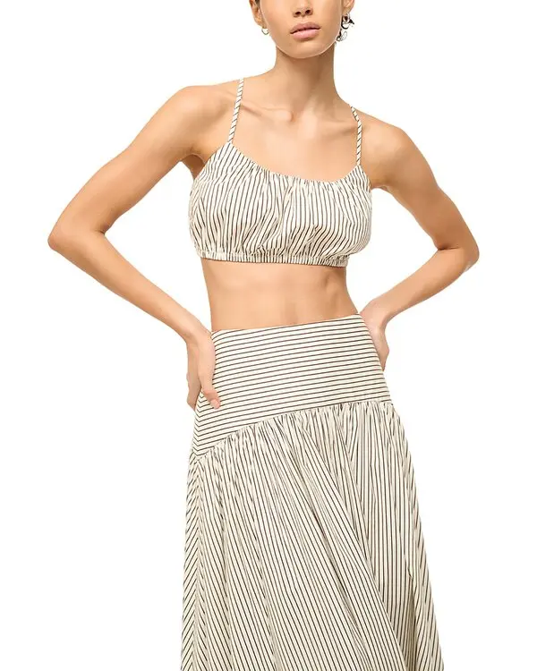 Staud Hammock Top - Ivory/dark Oak