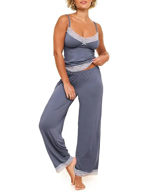 ADORE ME Suzanna Pajama Cami And Pants Set - Dark Grey